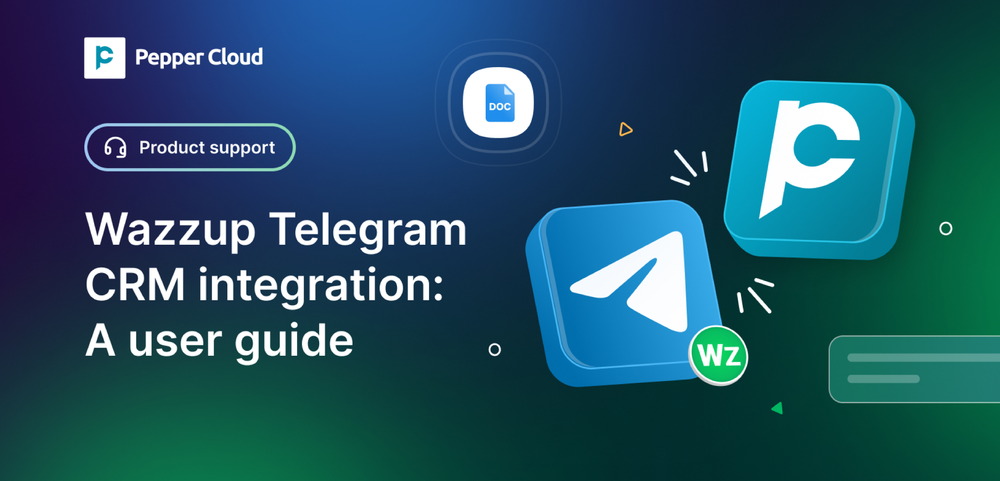 Connect your personal Telegram account to Pepper Cloud CRM