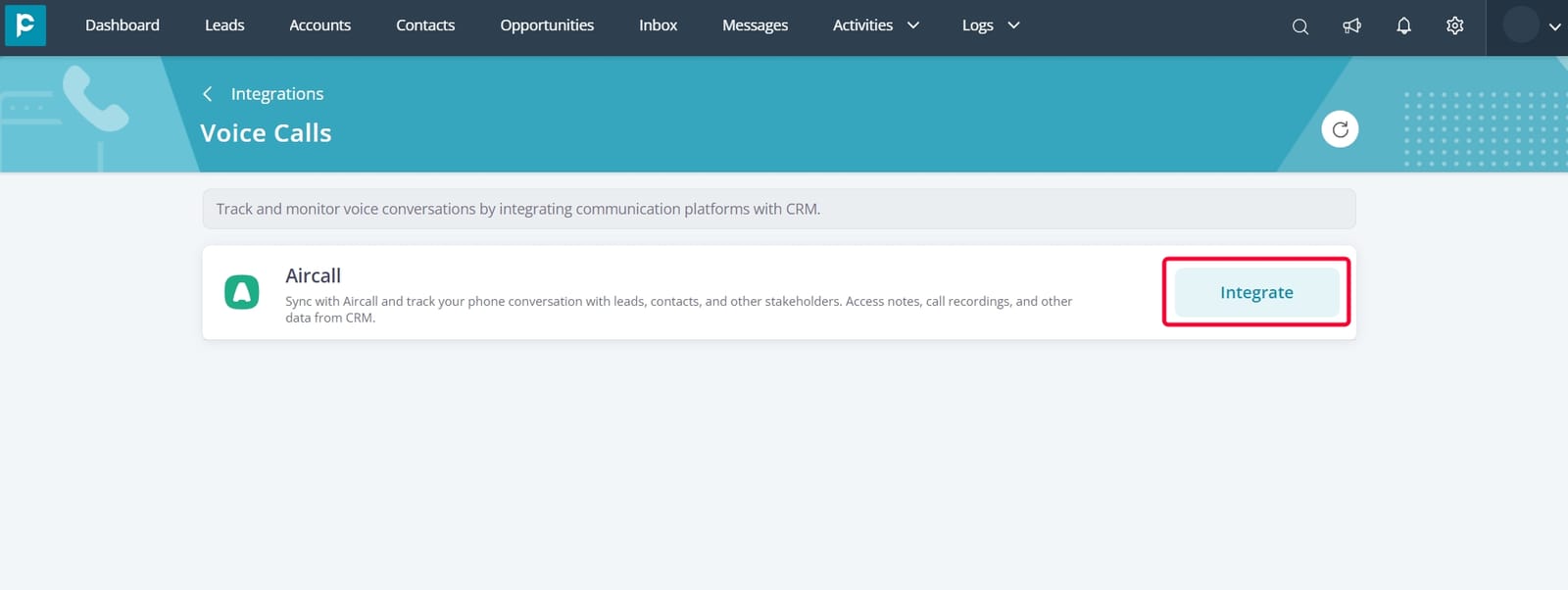 Aircall CRM integration: User guide| Pepper Cloud Blog