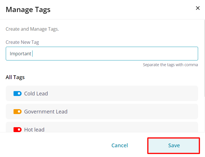 User Guide For Tags In Crm Pepper Cloud Blog